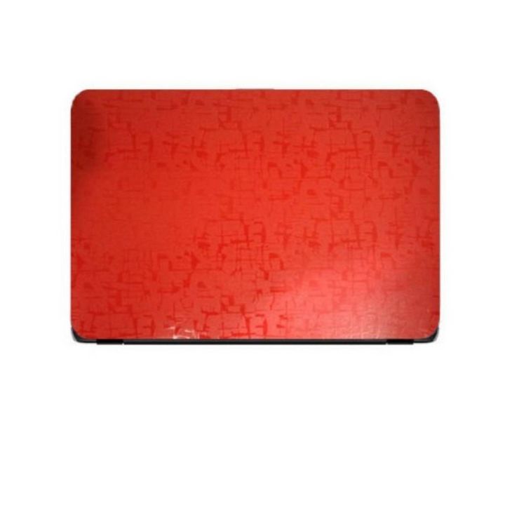 Universal Laptop Back Skin Scripture Texture - Red | Daraz.pk