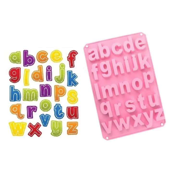 Large Size Lowercase Alphabet Silicone Chocolate Mold | Daraz.pk