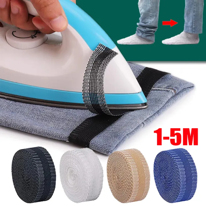 5m Self-Adhesive Trouser Leg Sticker Trouser Opening Shortening Sticker ...