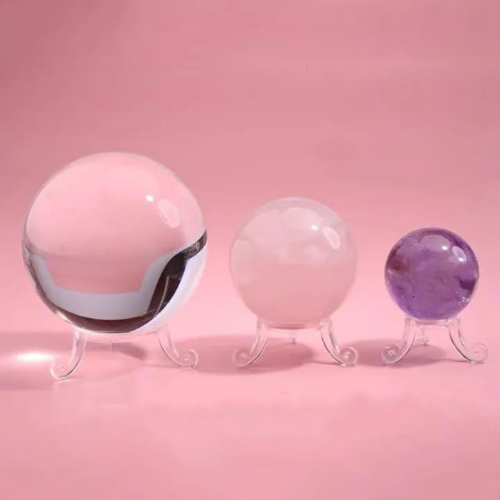 Creative Transparent Ball Base Small Triangular Structure Sphere ...