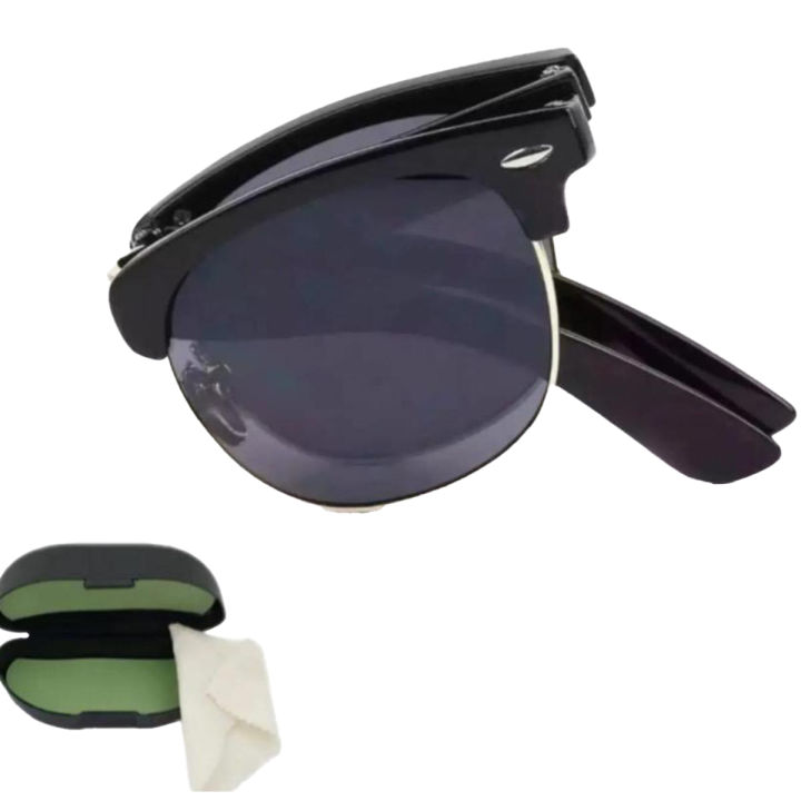 Folding Sunglasses All Colors lens Black Frame For Man & Woman | Daraz.pk