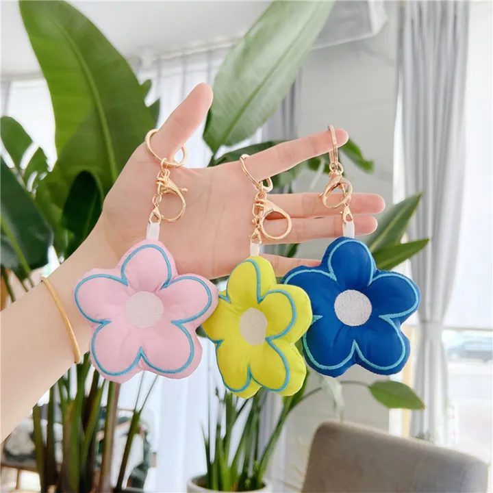 Mini Flower Plush Keychain 9cm Soft Toy Pendant for Backpacks Gifts ...