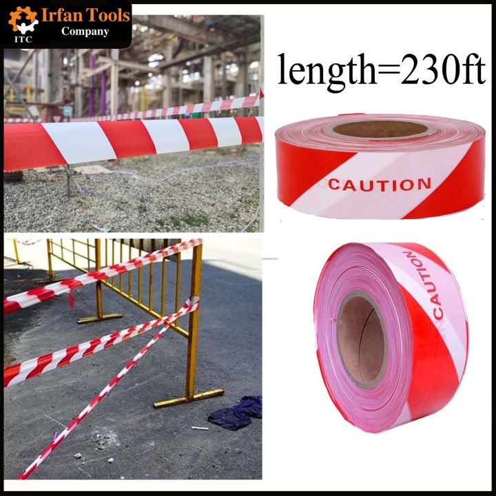 barrication tape 70M, 230ft caution tape red white tape, warning tape ...