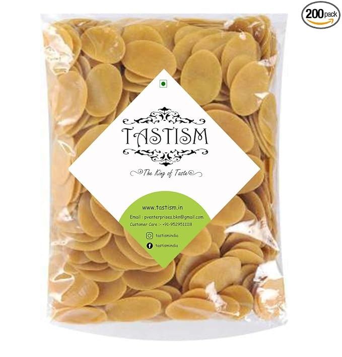 Tastism Pani Puri Papad GOL Gappa Ready-to-Fry Dry Puchka (200)gm ...