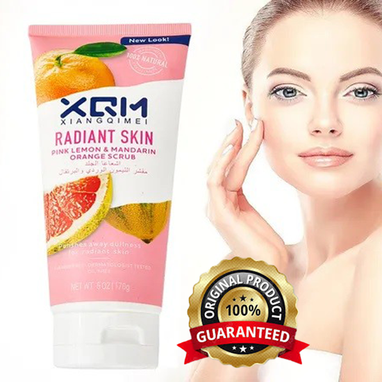 Facial Scrub XQM Radiant Skin Pink Lemon & Mandarin Orange Scrub - 170g ...