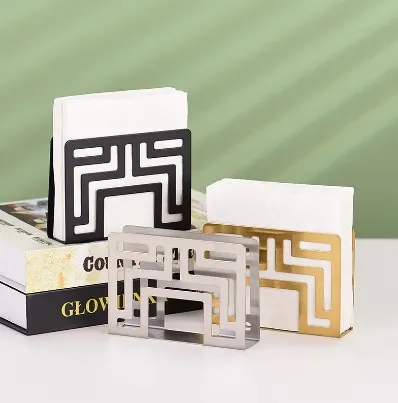 Stainless Steel Napkin Holder – Vertical Tabletop Tissue Stand for ...