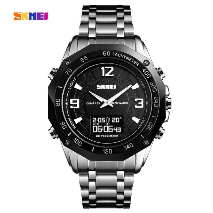 SKMEI Multifunction Waterproof Quartz Wristwatches Men Thermometer ...