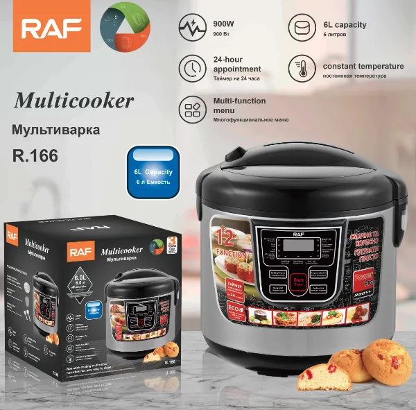 RAF Electric Multi Cooker Multipurpose Programmable Digital 6L Food ...