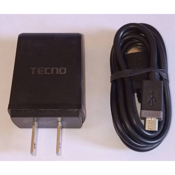 Original Techno Fast Mobile Phone Charger with Micro USB Cable - Black ...