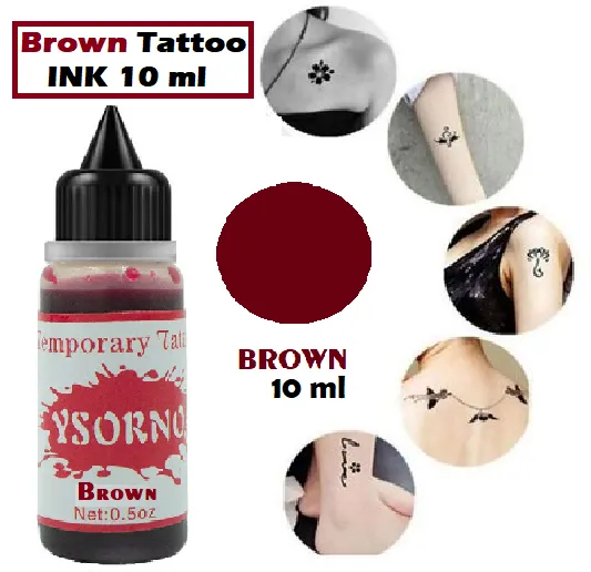 10ml Semi-Permanent Dark Red Tattoo Ink Paste for Temporary Natural ...