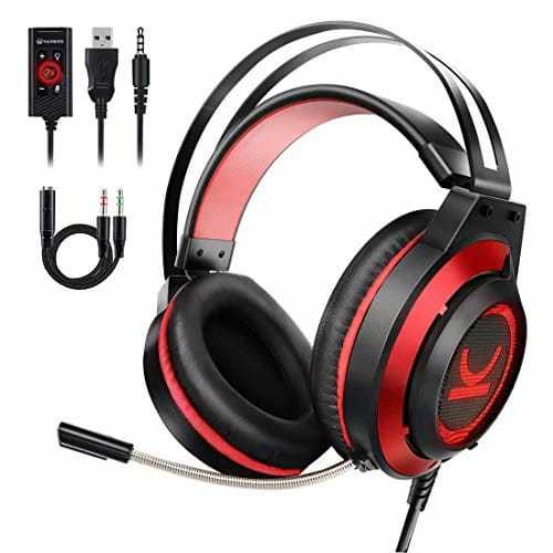 "VANKYO CM7000 Noise-Canceling Gaming Headset with Mic & Memory Foam ...