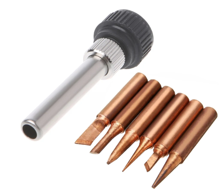 7pcs Soldering Tips Copper Solder Iron Tips Lead Free Soldering Welding ...