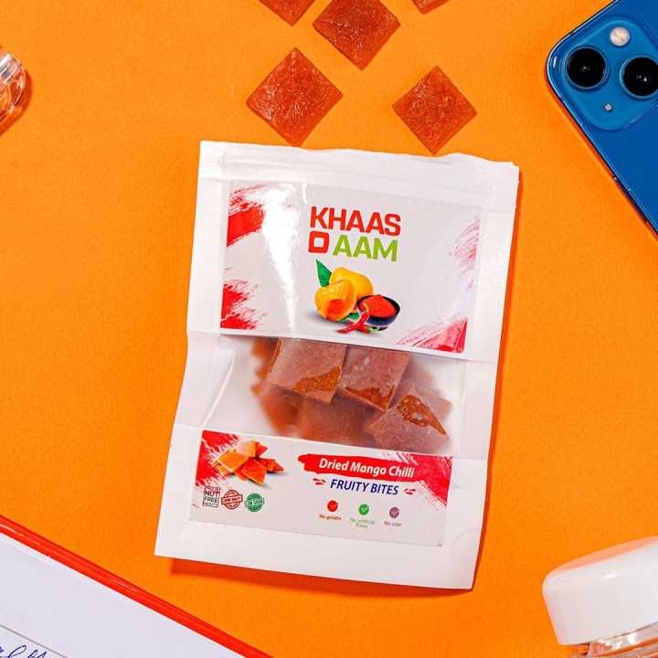 KhasoAam Mango Chilli Flavor 40 Gm, 100% Natural Dried Chilli Mango ...