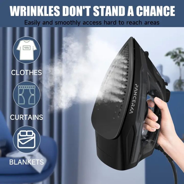 PANCERKA Compact Steam Iron with SmartSteam & Anti-Drip Design ...