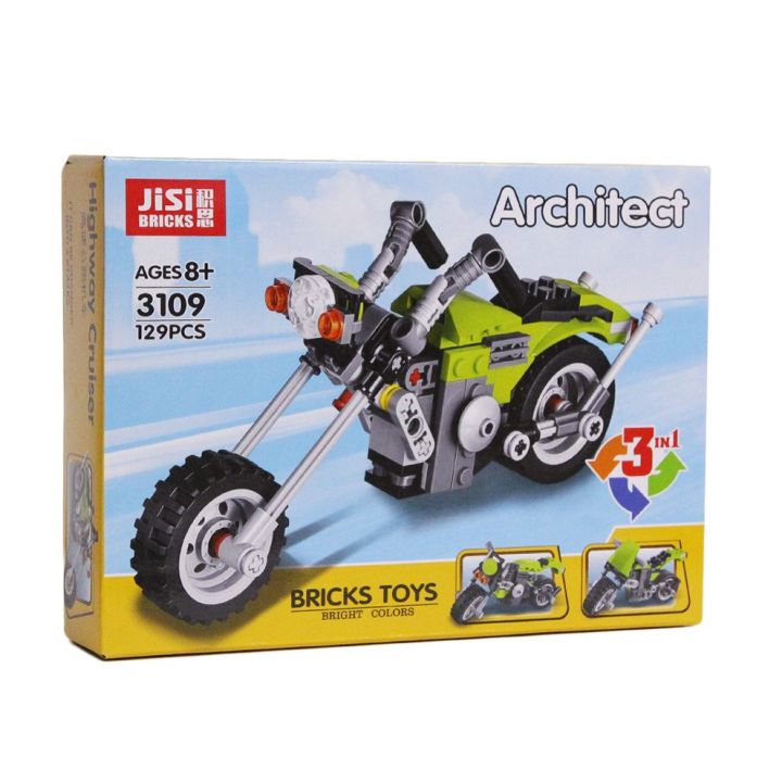 Decool Architect Highway Cruiser Building Blocks For Kids Technique Jisi Bricks Block ...