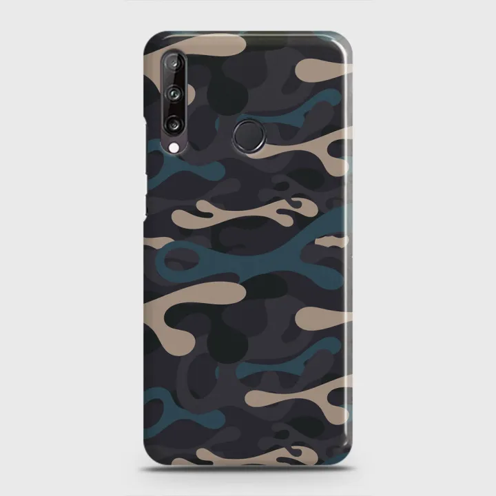 Huawei_ Y7p Cover - Camo Series - Blue & Grey Design - Matte Finish ...