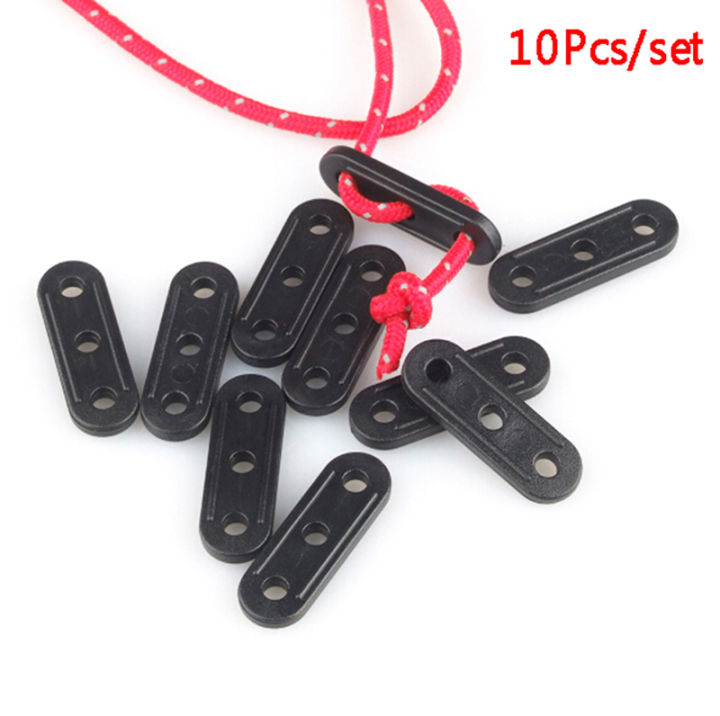 10 Camping Canopy Tarp Guy Line Bent Runners Tent Clips Lock Rope ...