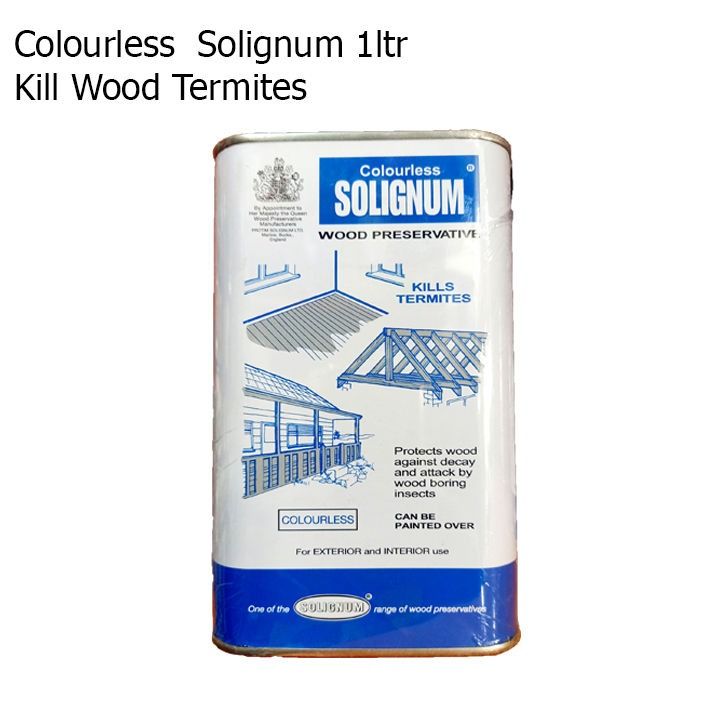 SOLIGNUM WOOD PRESERVATIVE CLEAR ( KILLS TERMITES ) 1 litre (Imported ...