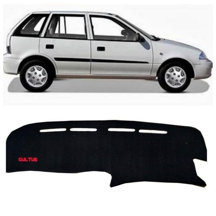 SUZUKI CULTUS DashBOARD Cover Mat Dashboard Pad for old clutus models Black Daraz.pk