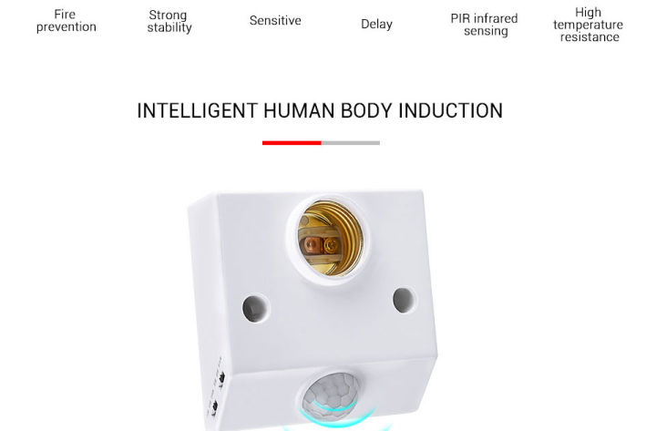 Sensor holder Light Switch PIR Motion Sensor Smart Switch E27 220V 110V ...