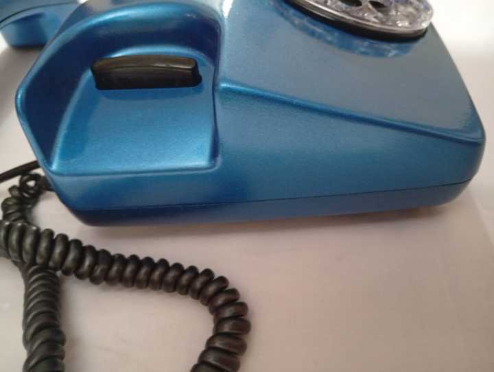 Antique classic Vintage Rotary Blue Telephone set– Fully Working Retro ...