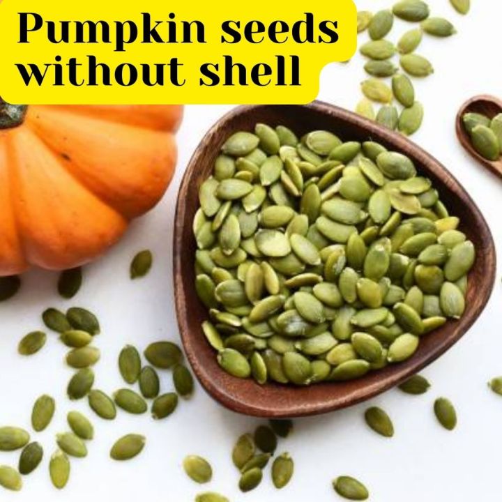 100g Pack of pumpkin seeds without shell for eating | Dry fruit kernels ...