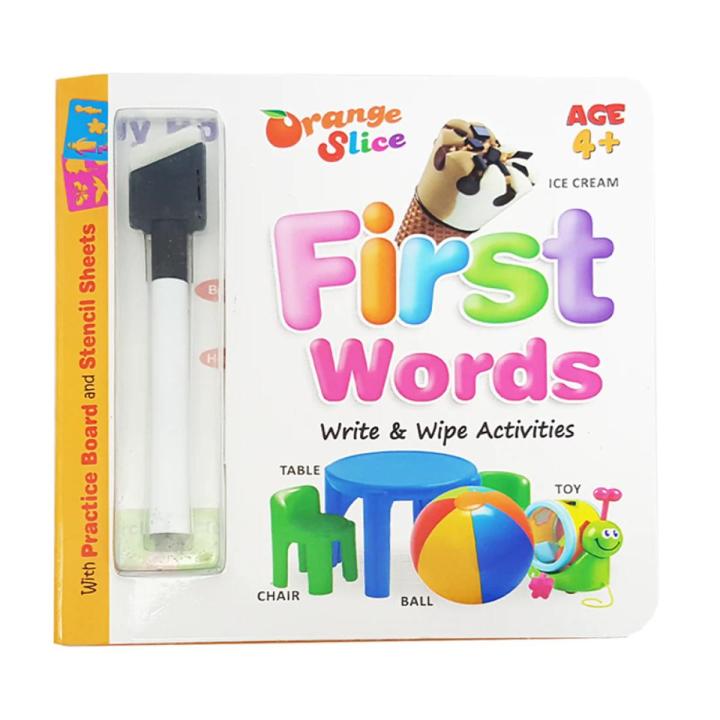 Odeez Write & Wipe Activity Book Kids first learning Books Preschool ...