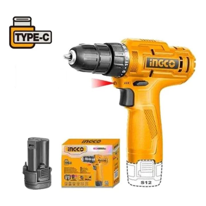 Ingco CDLI12428 Li-Ion Cordless Drill 20V | Daraz.pk