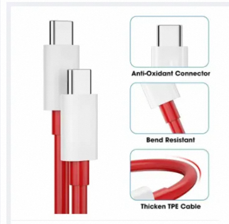 65W Oneplus Dash Warp Charge Cable, 6.5A Type-C To Usb C Pd Data Sync ...