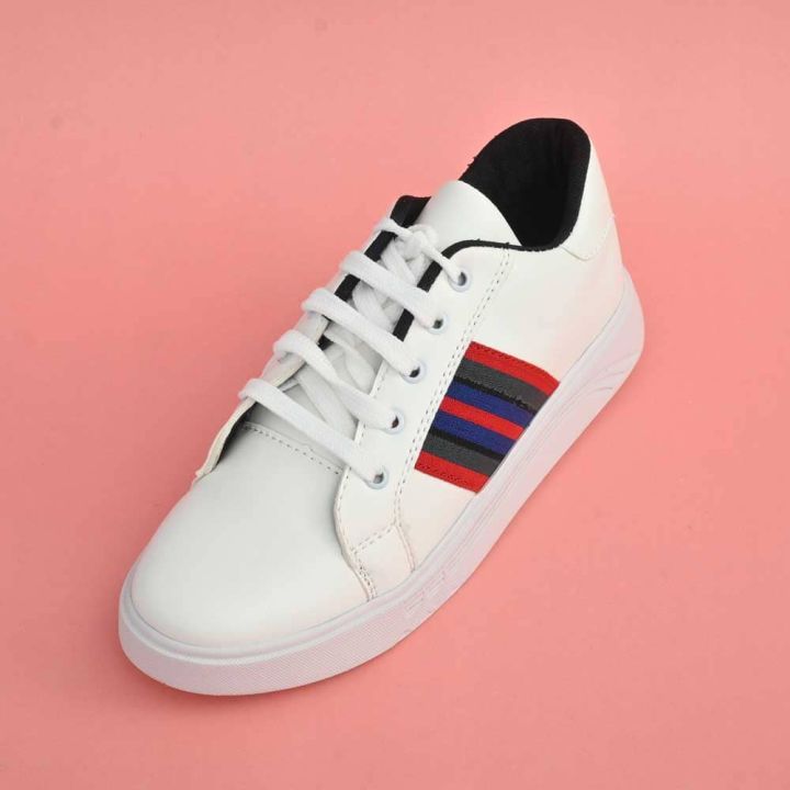 ELO - Black Camel Men's Prato Multi Stripes Design Lace Up Sneaker ...