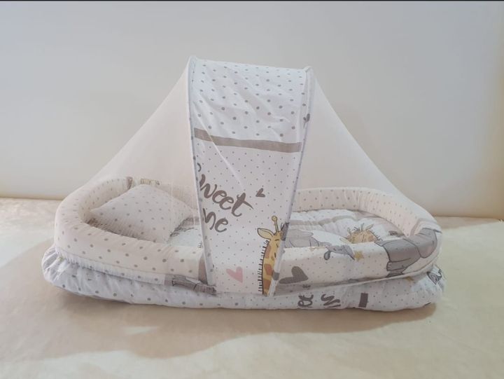 GP Baby Bed with Mosquito net and 1 pillow, Comfortable New born Baby ...