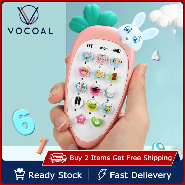 Vocoal Baby Toys Cell Phone Toy Learning Play Toddler Early Education ...