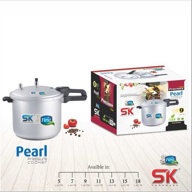 Commercial Pressure Cooker | SK Pearl Commercial Pressure Cooker (15L & 18L) with Aluminum Body ...
