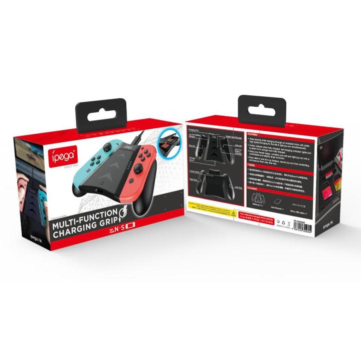 iPEGA PG-SW060B NS Switch joy-con Charging Handle with Card Slot Decomposition Hand Handle ...