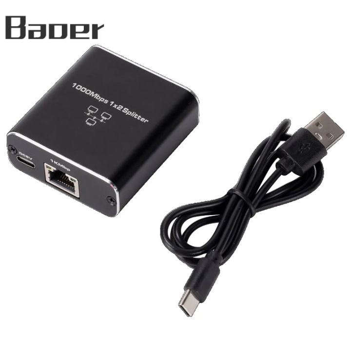 Baoer Ethernet Cable Splitter 1 Input 2 Output Ethernet Splitter High ...