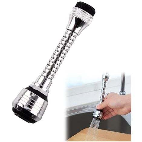 Turbo Flex splash 360 degree swivel tap water filter nozzle bathroom ...