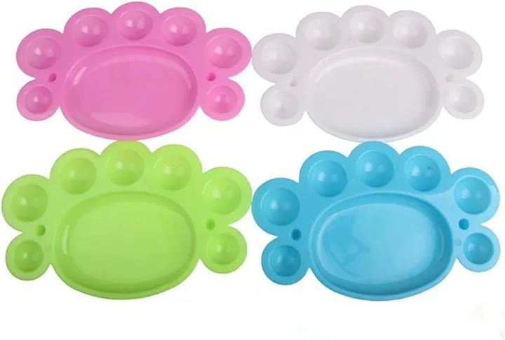 SR- Traders 1 Pcs Color Mixing Palette / Tray Plastic - Small Size With ...