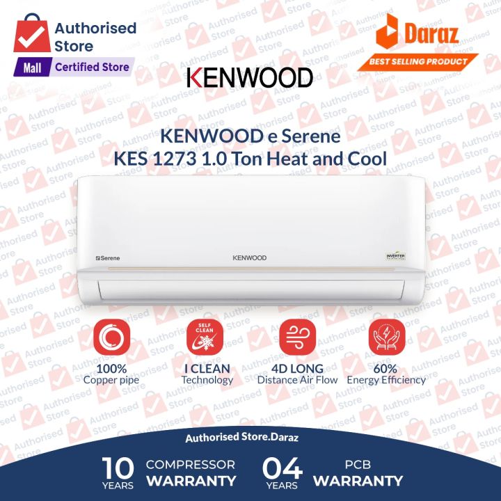KENWOOD Inverter AC | 1 Ton e-Serene Pro KES-1273s (Latest Model 2025 ...
