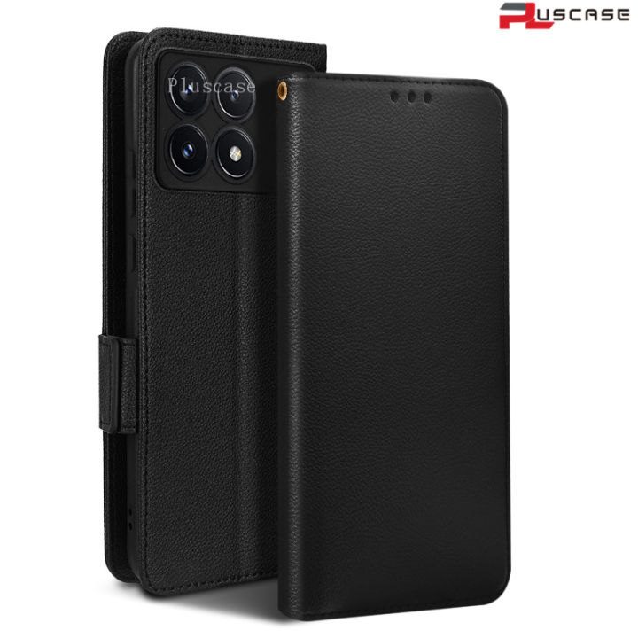 PlusCase for Xiaomi Redmi K70 / Poco F6 Pro 5G Premium Leather Camera ...