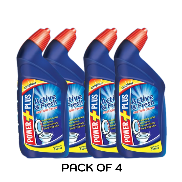 PowerPlus Toilet Bowl Cleaner 250ml Pack of 4 | Daraz.pk