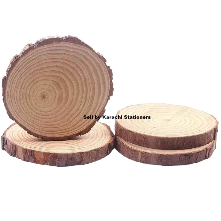 1pc (10inch dia) Natural Wood Slices, Round Pinewood Slabs, Rustic Tree ...