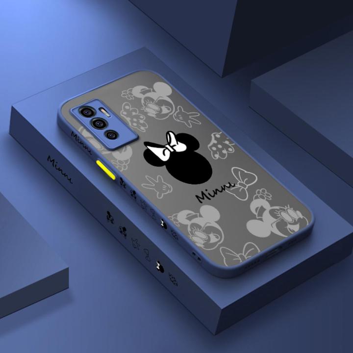 For VIVO V23E 4G Case With Cartoon Cute Mickey Minnie Side Edge ...