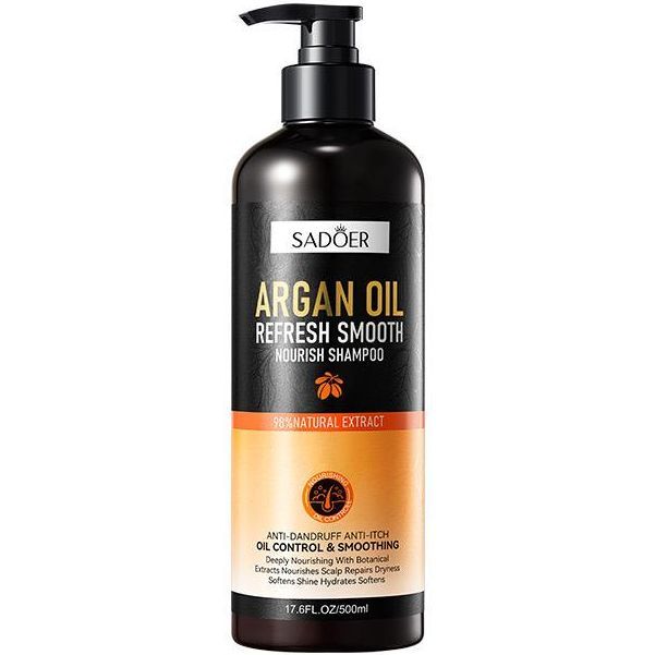 Sadoer Argan Oil Anti Dandruff Anti Itch Hair Shampoo 500ml 98% Argan Extract - SD88706 | Daraz.pk