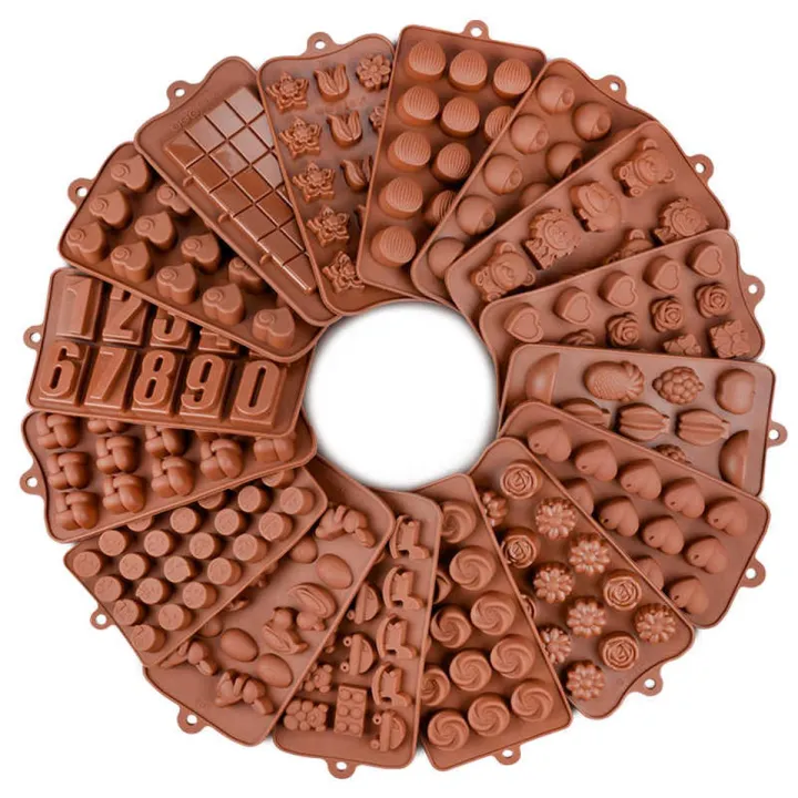 Silicon Chocolate Molds, Candy Making Silicone Molds, Mini Baking Molds ...