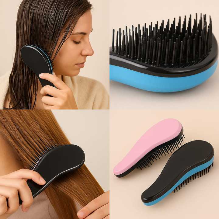 Open Box Magic Handle Tangle Comb Shower Hair Brush Salon Styling Tamer ...