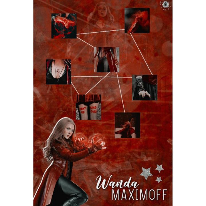 Scarlet Witch Wanda Vision Wanda Maximoff The Avengers by the Marvel ...