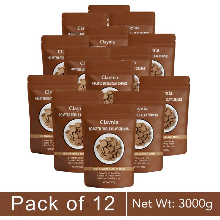 Roasted Multani Mitti for Eating 1000g (4×250g Packs) – Bhuni Hui ...