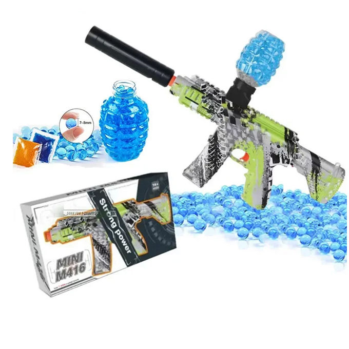 M416 Gel Blaster Toy Gun with Rechargeable Battery – Electric Blasting ...