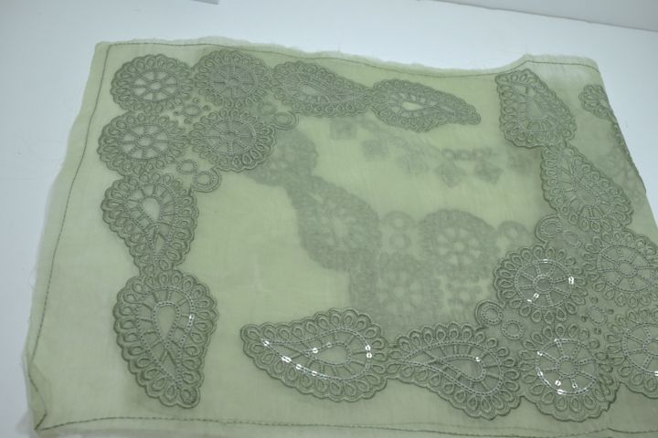 Sequenced Round Neckline Patches With Daman and Chaak Patches/ Neck ...