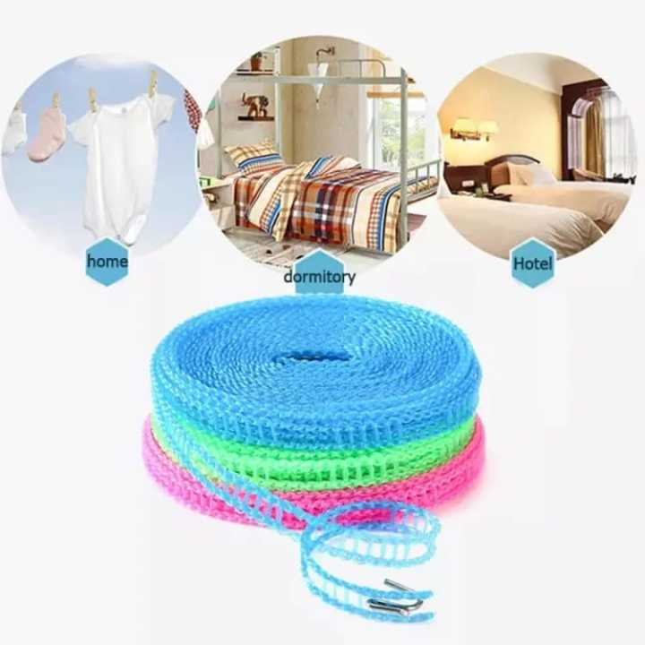 Pack of 05 Plastic Cloth Hanging Rope Clothesline - 5 Meters | Daraz.pk